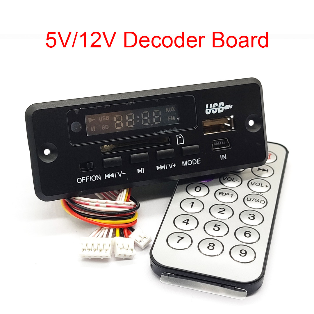 MANYOU 【LuxeLink】5/12V Power Supply MP3 Decoder Board Player With ...