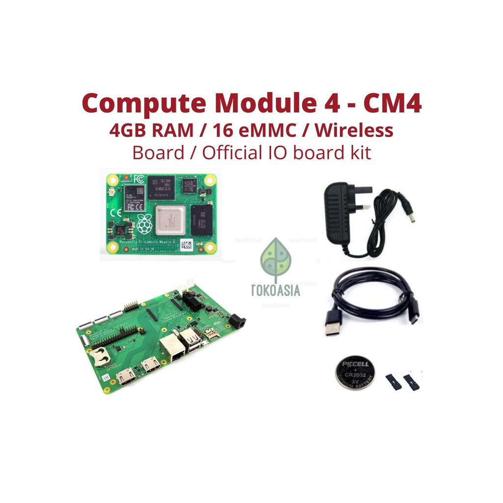 Raspberry Pi Compute Module 4 - CM4 4GB RAM/16G eMMC Wireless *Official ...