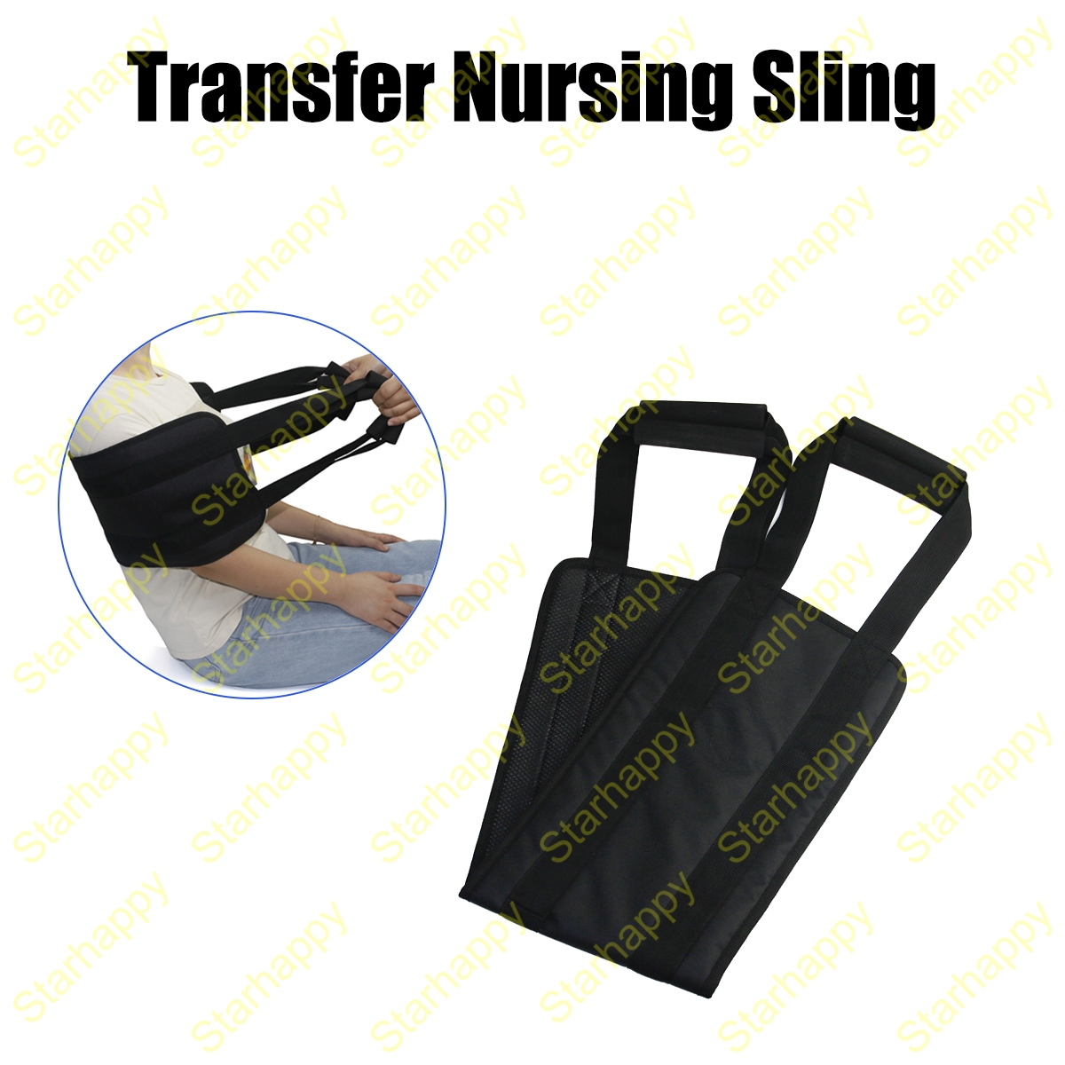 STAR Gait Transfer Belt Reinforced Transfer Pad for Elderly Patient ...