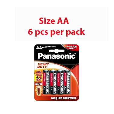 PANASONIC EXTRA HEAVY DUTY BATTERY (D2/C2/AA8/AAA8/9V) | Lazada