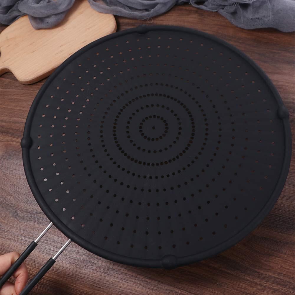 Pan Cover Heat-resistant Splatter Screen Stainless Steel Non Stick Oil ...