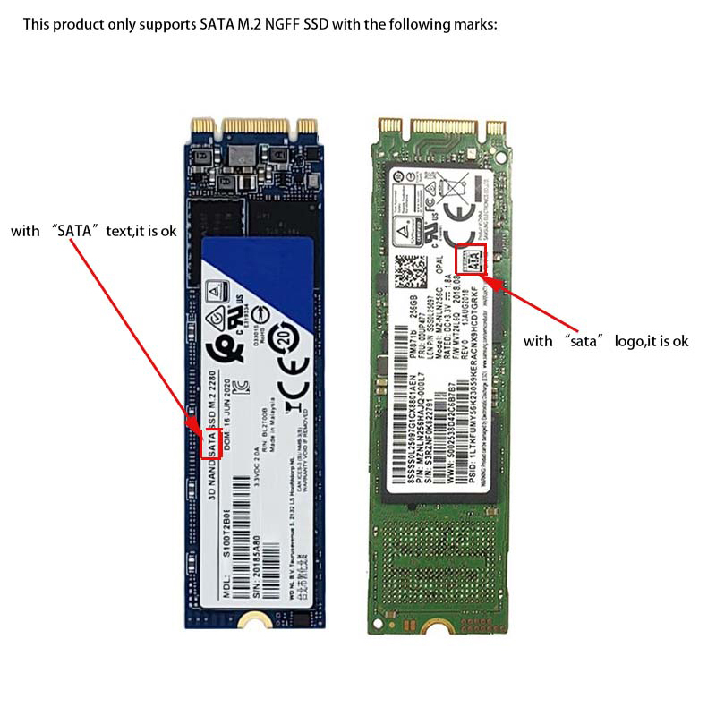 Bm Key Sata M2 Ngff Ssd To Sata 3 Raiser M2 To Sata Adapter Expansion Card Bd