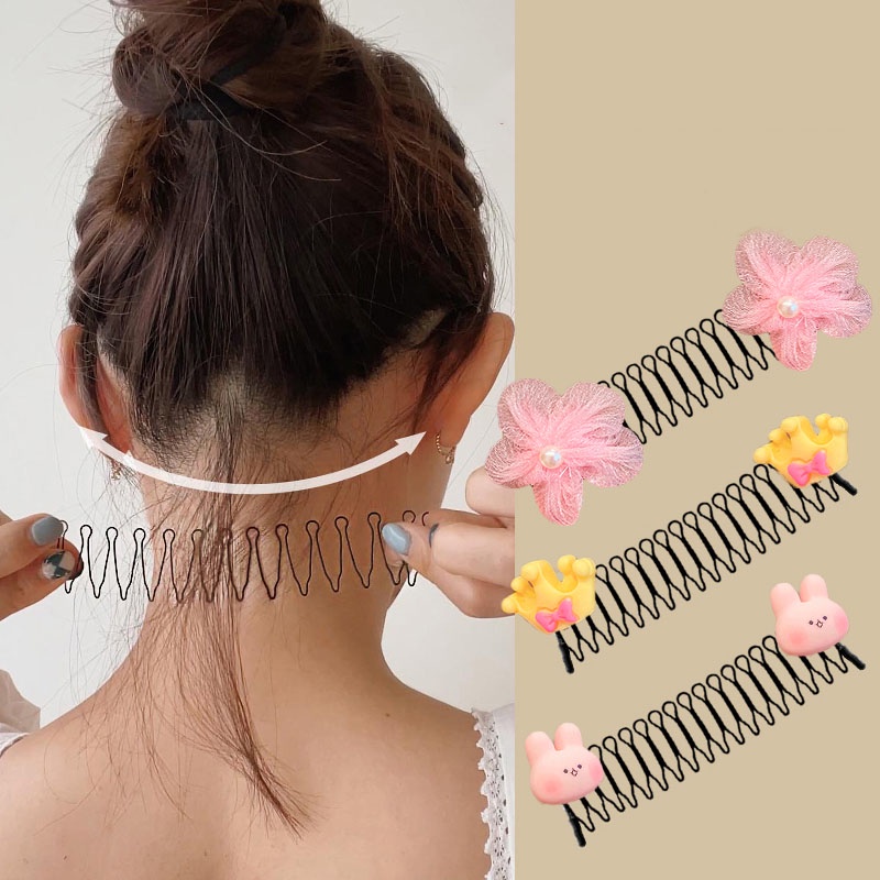 Kids Hair Comb Broken Hair Sorting Tool Bangs Pull Comb Girls Back ...