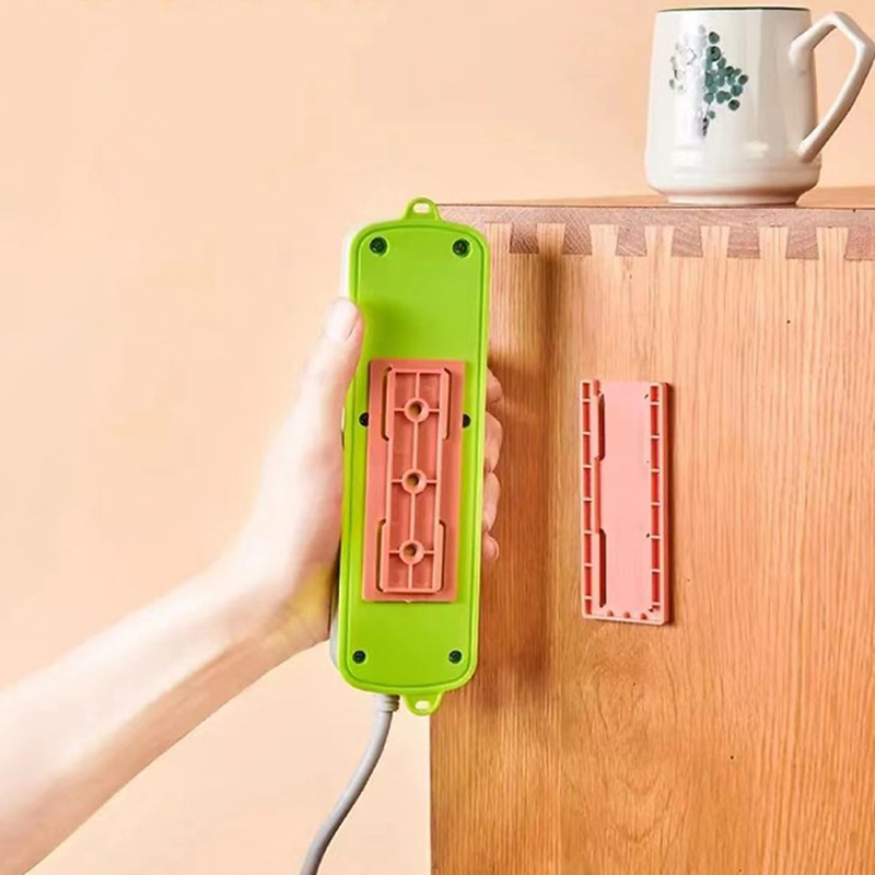 Wall-Mounted Socket Fixer Holder Socket Plug Fixer Cable Wire Organizer ...