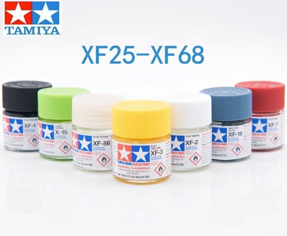 【Exclusive Offer】10ml Tamiya XF25-XF68 model paint water-based acrylic ...