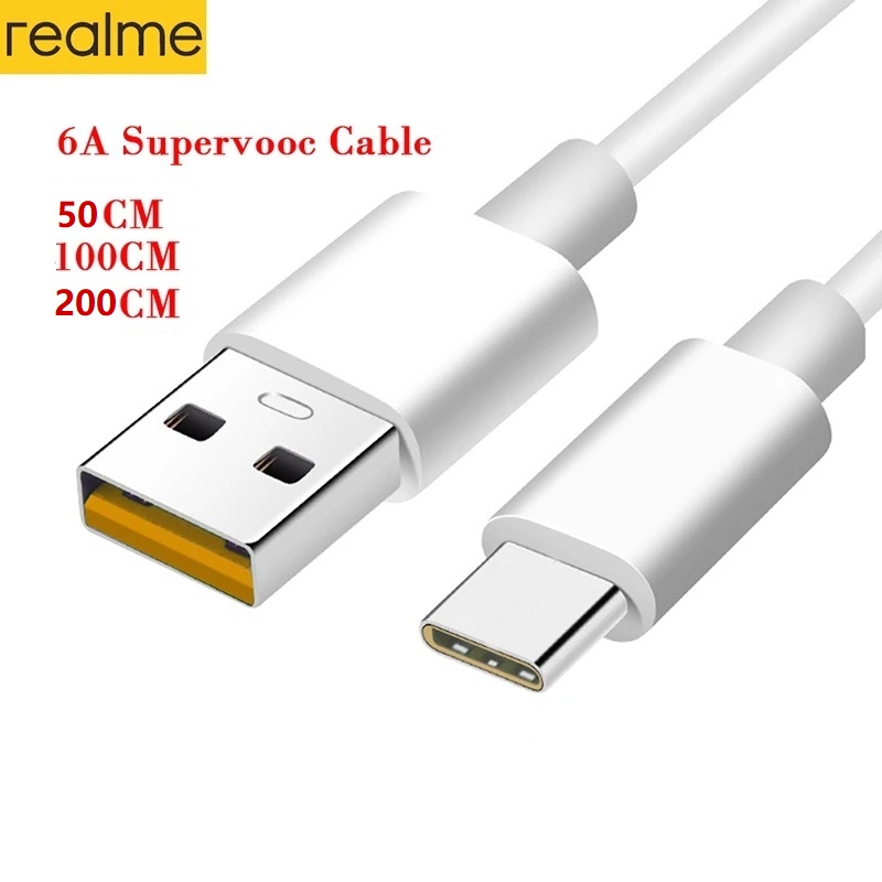 1-3Pcs Realme Original Type C Cable Phone 65w 80W 6.5A Super Fast ...