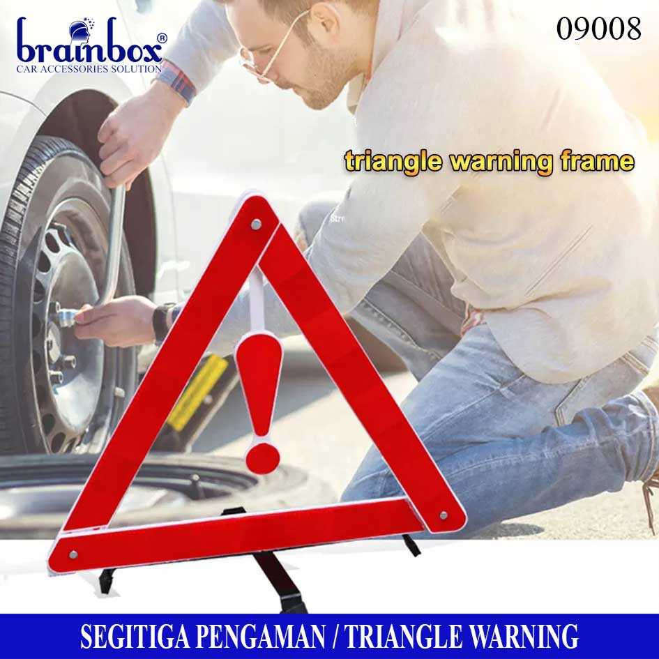 Triangle Warning Reflector Segitiga Pengaman Reflektor Mobil Rambu ...