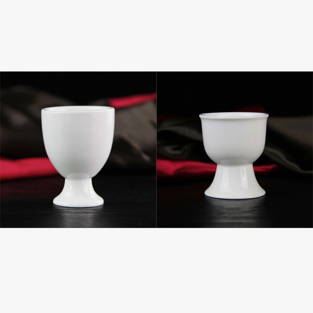 【TrendGlobe】4pcs Restaurant hotel porcelain egg holder for modern home ...