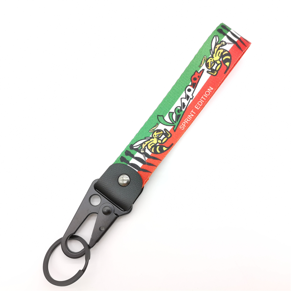 Motorcycle Keychain Tuning Logo Nylon Wristband Key Tag Italy Color for ...