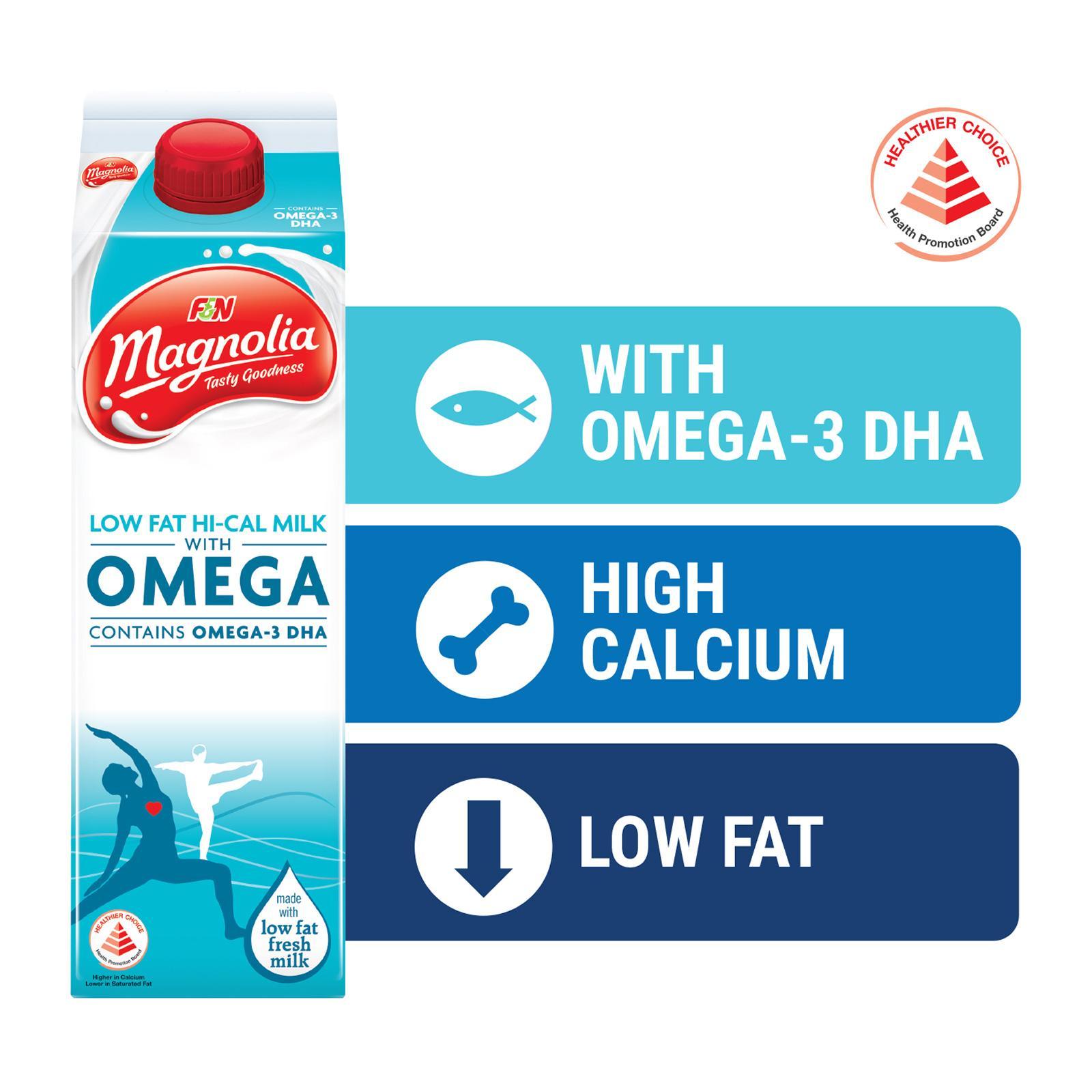 Magnolia PLUS Omega Low Fat Hi Cal Fresh Milk 946ML | Lazada Singapore
