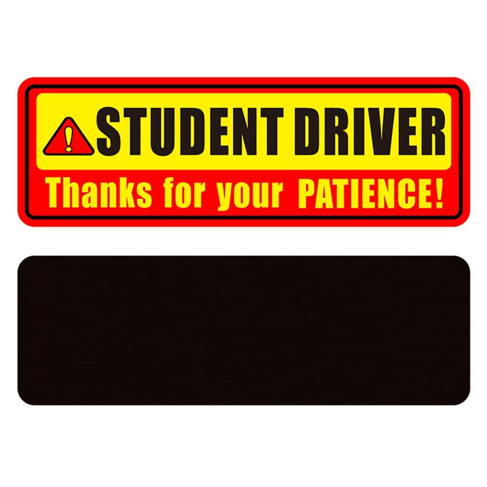 ED Reflective Student Driver s Stickers Adhesive Tape Student Driver ic ...