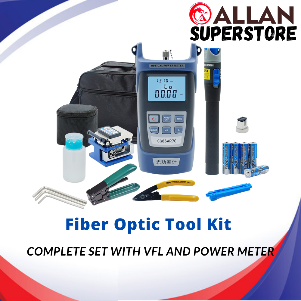 Allan Superstore Fiber Optic Tool Kit Set 5km FTTH Fiber Optic Tool Kit ...