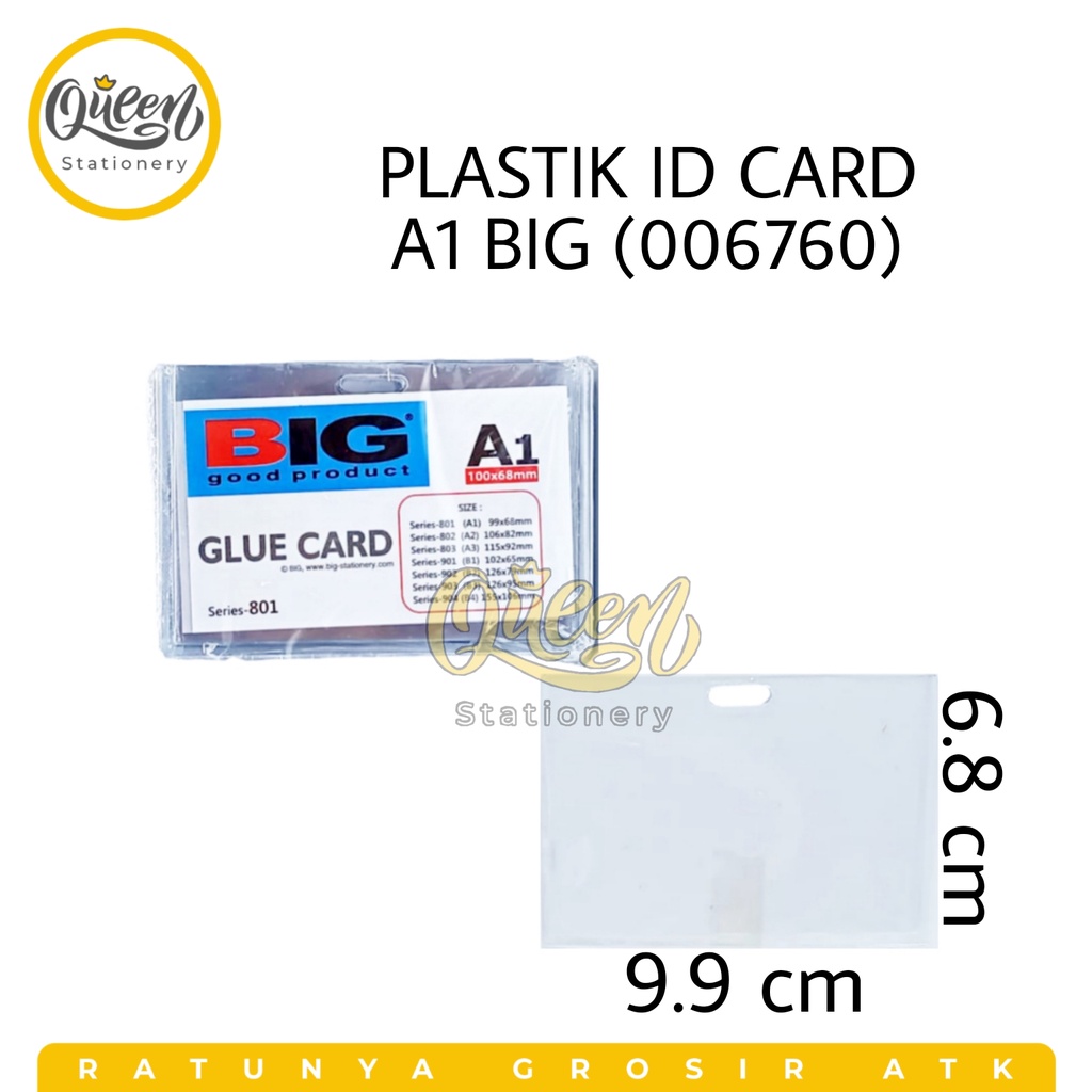 1 PAK (20 LEMBAR) PLASTIK ID CARD A1-B1 BIG / MIKA ID CARD / ID CARD ...