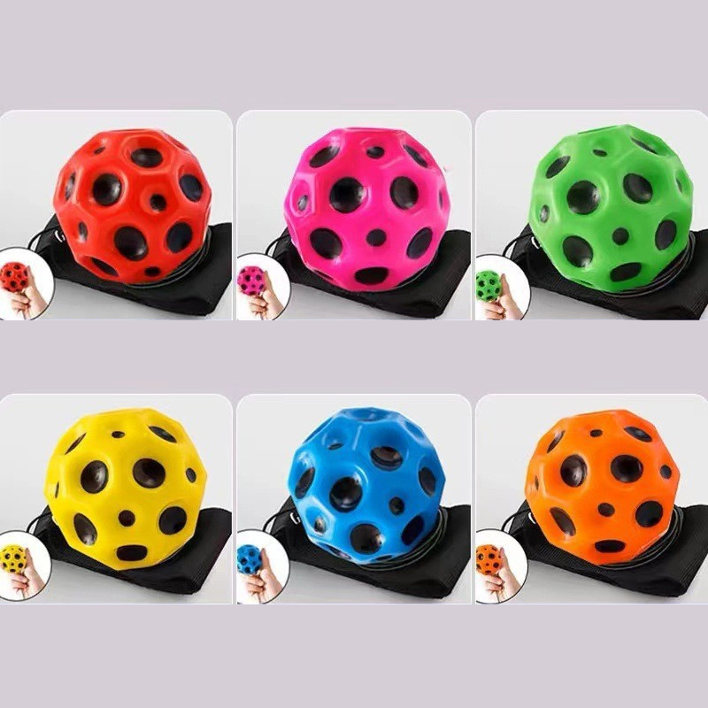 Jump Ball High Bouncing Ball Exercise Leisure Wrist Return Rubber Ball ...