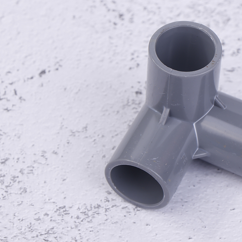 10Pcs PVC Elbow 3 Way Pipe Fittings PVC Garden Right Angle Tee Corner ...