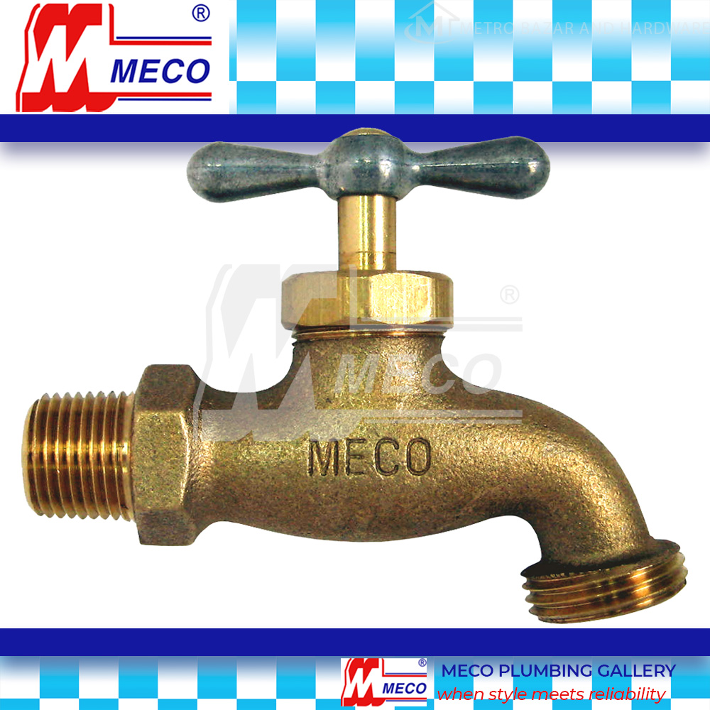 Meco Multi Purpose Faucet with Hose Bib 1/2 Brass #V202BP | Lazada PH