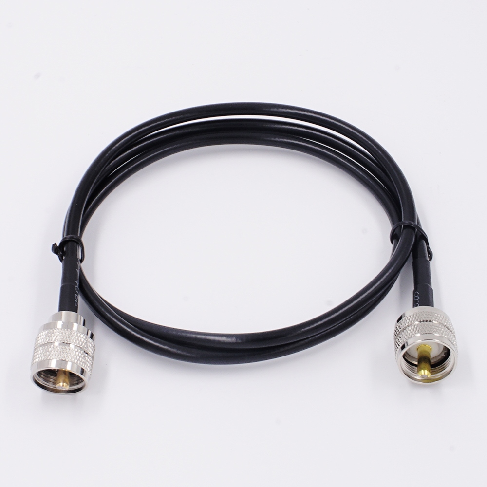 UHF Male to Male Coaxial Cable Ham Radio RG58 Coax Cable PL259 ...