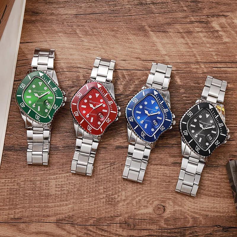 Watch for Men Unusual Conceptual Crash Melting Twist Shaped Case Quartz ...