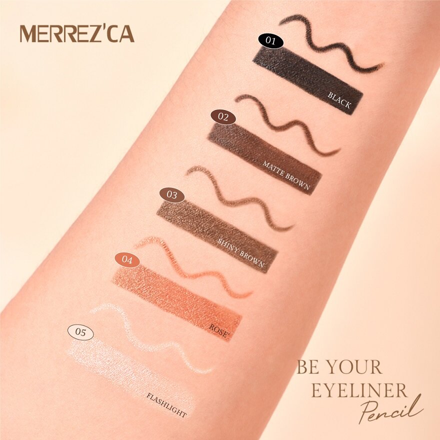 MerrezCa Be Your Eyeliner 0.13g. 01 Black - Watsons - ThaiPick