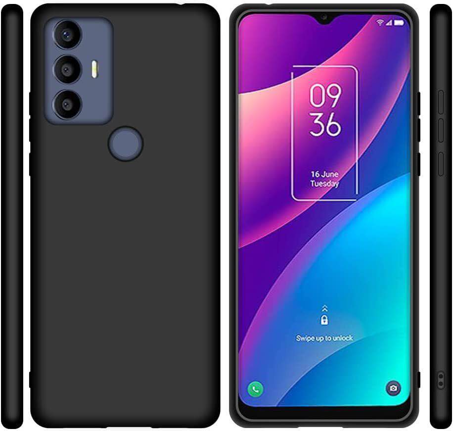 Tcl 305 Soft Matte Black Rubber Back Cover For Tcl 305 | Daraz.lk