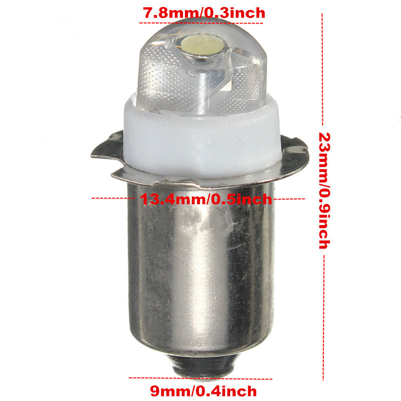 【TopazTrove】2PCS/LOT P13.5S PR2 E10 0.5W LED For Focus Flashlight ...