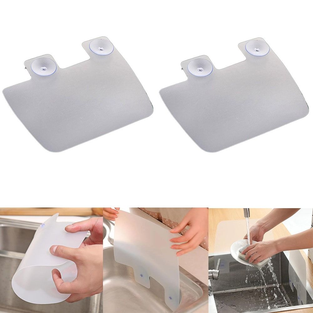 Durable Translucent Kitchen Anti-splash Baffle Resin with Suction Cup ...