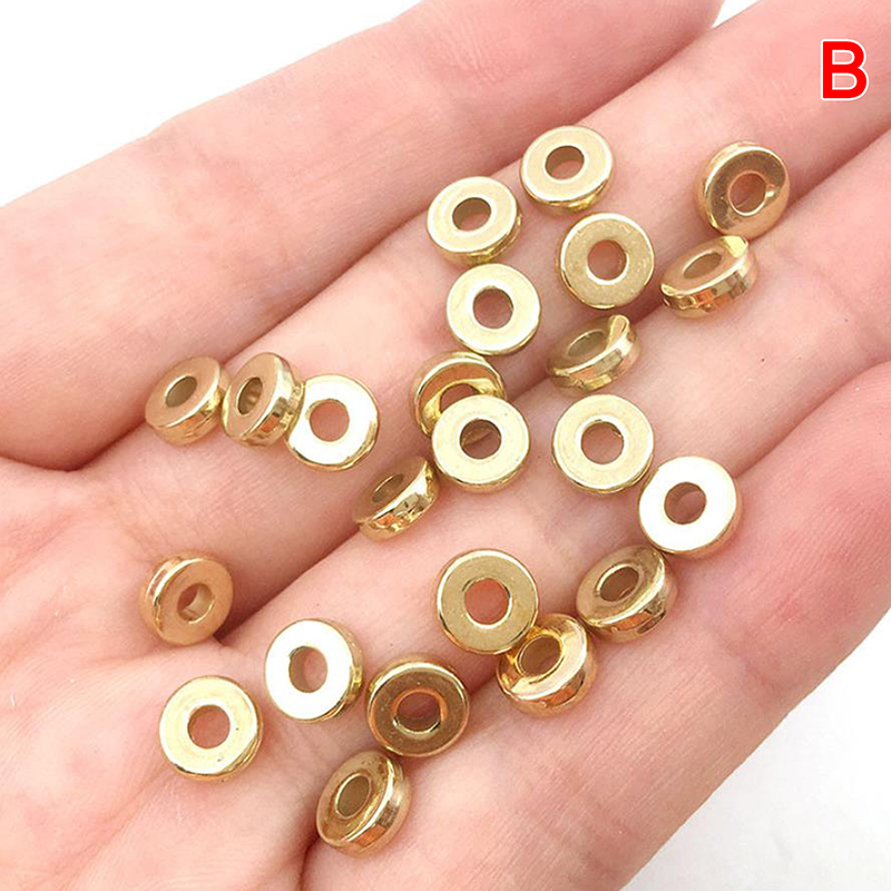 100Pcs CCB Beads Bulk Loose Spacer Beads DIY Bracelet Findings Jewelry ...