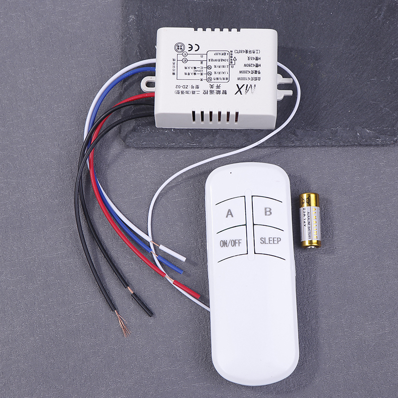 Tools Wireless Remote Control Light Switch 220V Receiver Transmitter ON ...