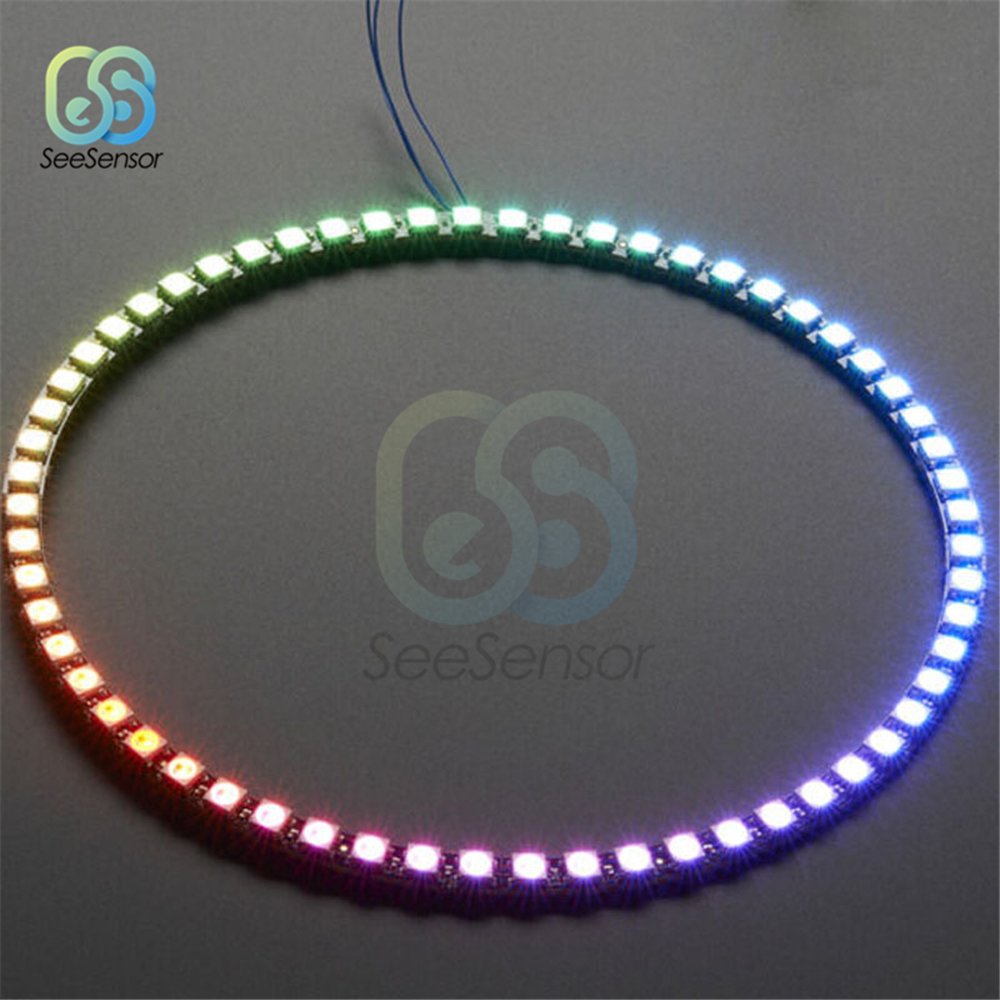 【UrbanNomad】RGB LED Ring Full Color Highlighting 60 Bits LEDs WS2812 ...