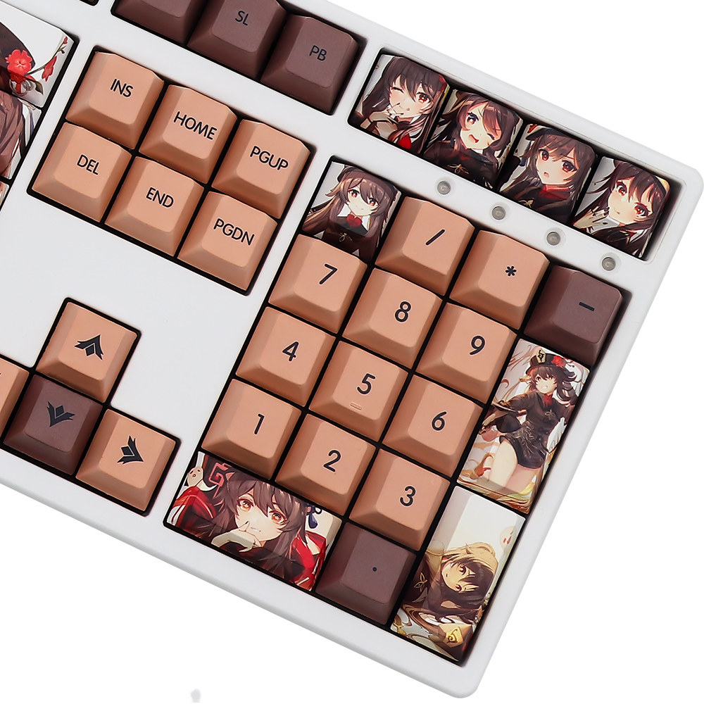 Genshin Impact Hutao Keycap Two-dimensional Animation Online Game ...