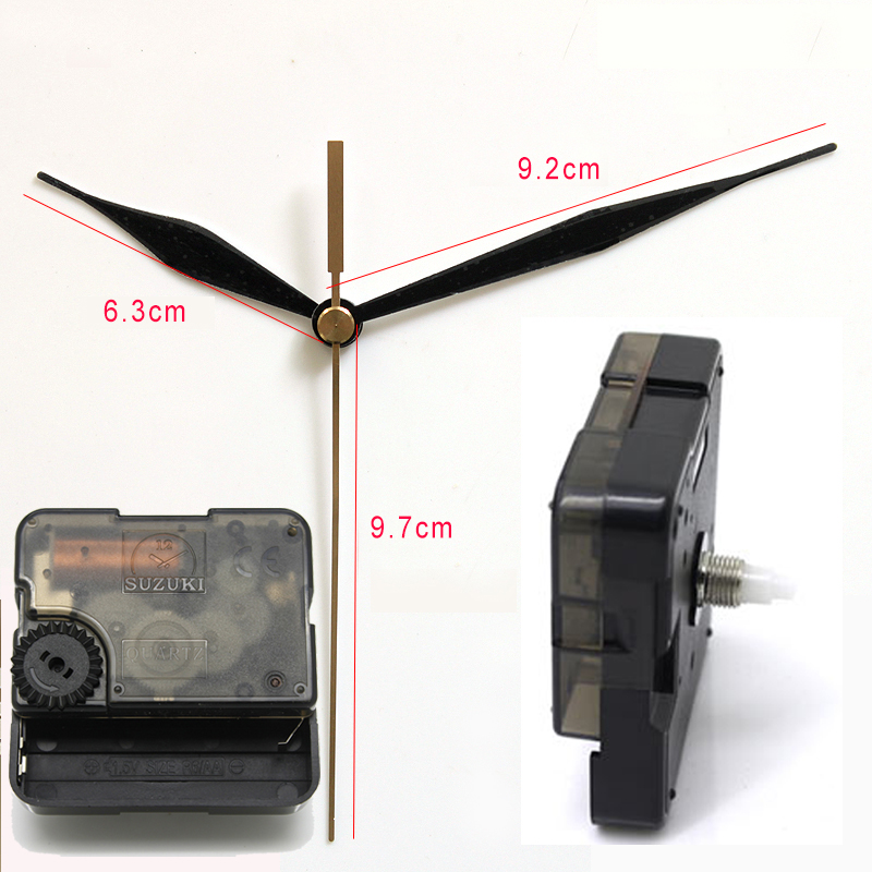 【Special offer】Suzuki Silent Movement Plastic Wall Clock Movement black ...
