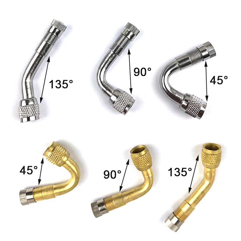 45 90 135 Degree brass Angle Bent Valve Adaptor Tyre Tube Valve ...