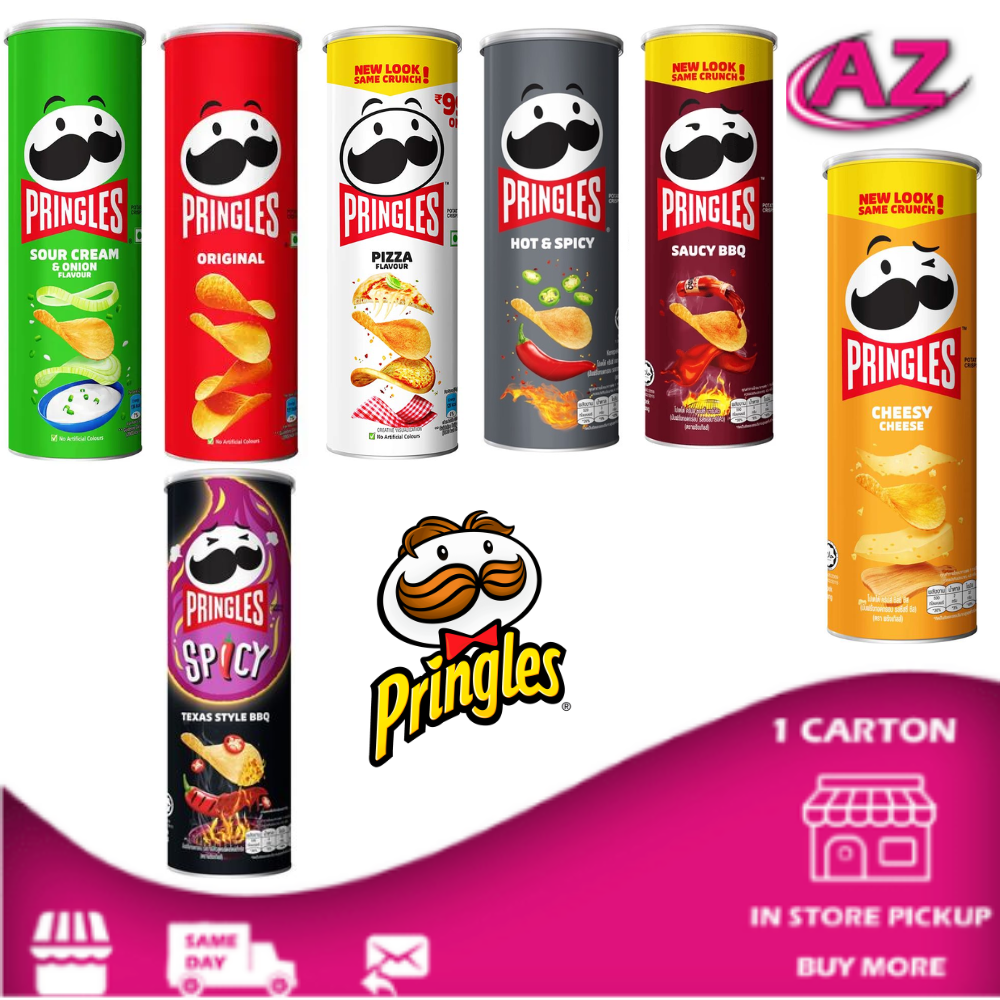 Pringles Sour Cream & Onion | Original | Pizza | Hot&Spicy | Saucy BBQ ...
