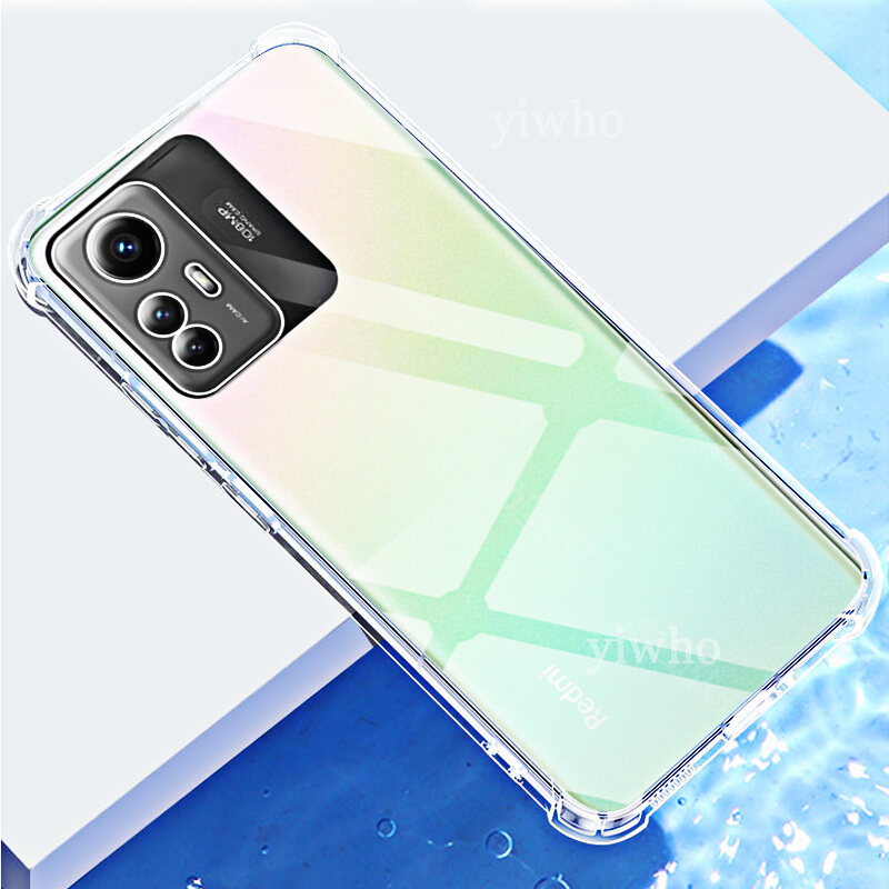 lthmy for Redmi Note 12S Soft Gel Jelly Case Transparent Full ...