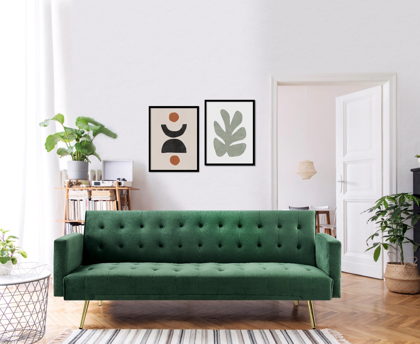 SB Design Square MAISON CO. โซฟาเบด รุ่น Miile สีเขียว (195x83x74 ซม. ...