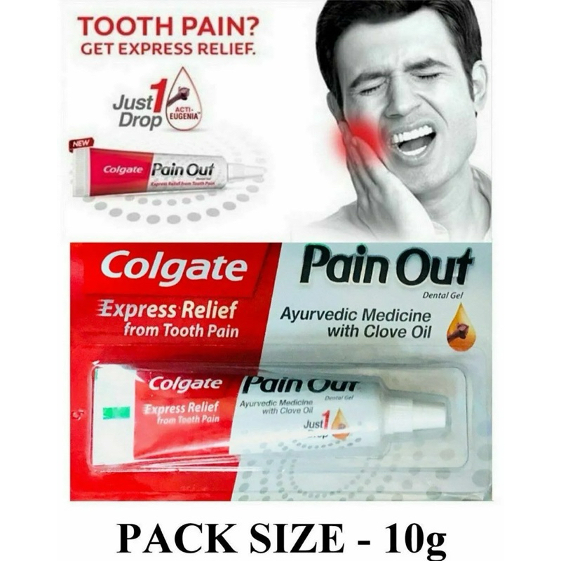 Colgate Pain Out เจลลดอาการปวดฟัน 10g. | Lazada.co.th