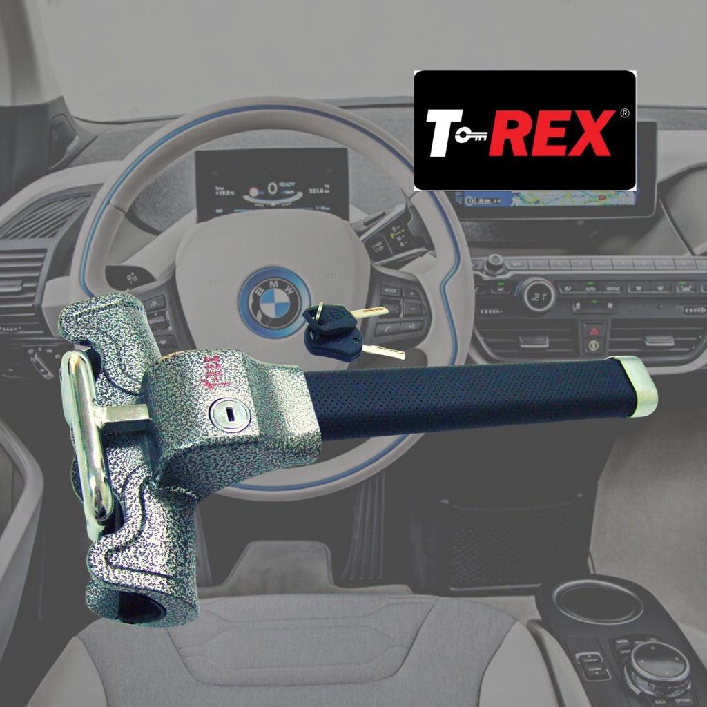 T-REX - CM1930L - Steering Wheel Lock Car Security Lock, Anti Theft ...