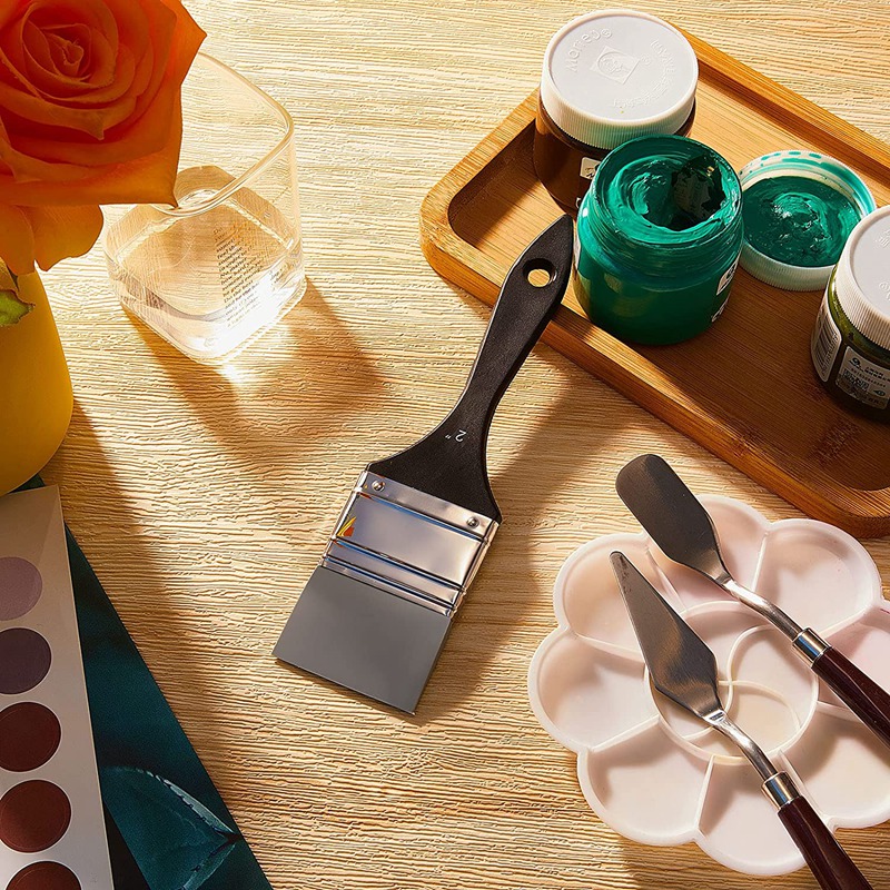 yunhaoshankui Silicone Color Shaper Brush Wide Firm Flat Silicone Paint ...