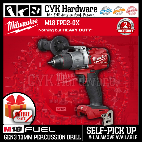 Milwaukee M18 FPD2 Fuel GEN3 13mm Percussion Drill | Lazada