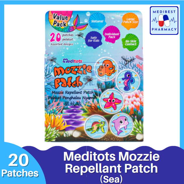 Meditots Mozzie Repellant Patch 10's/ 20's | Lazada