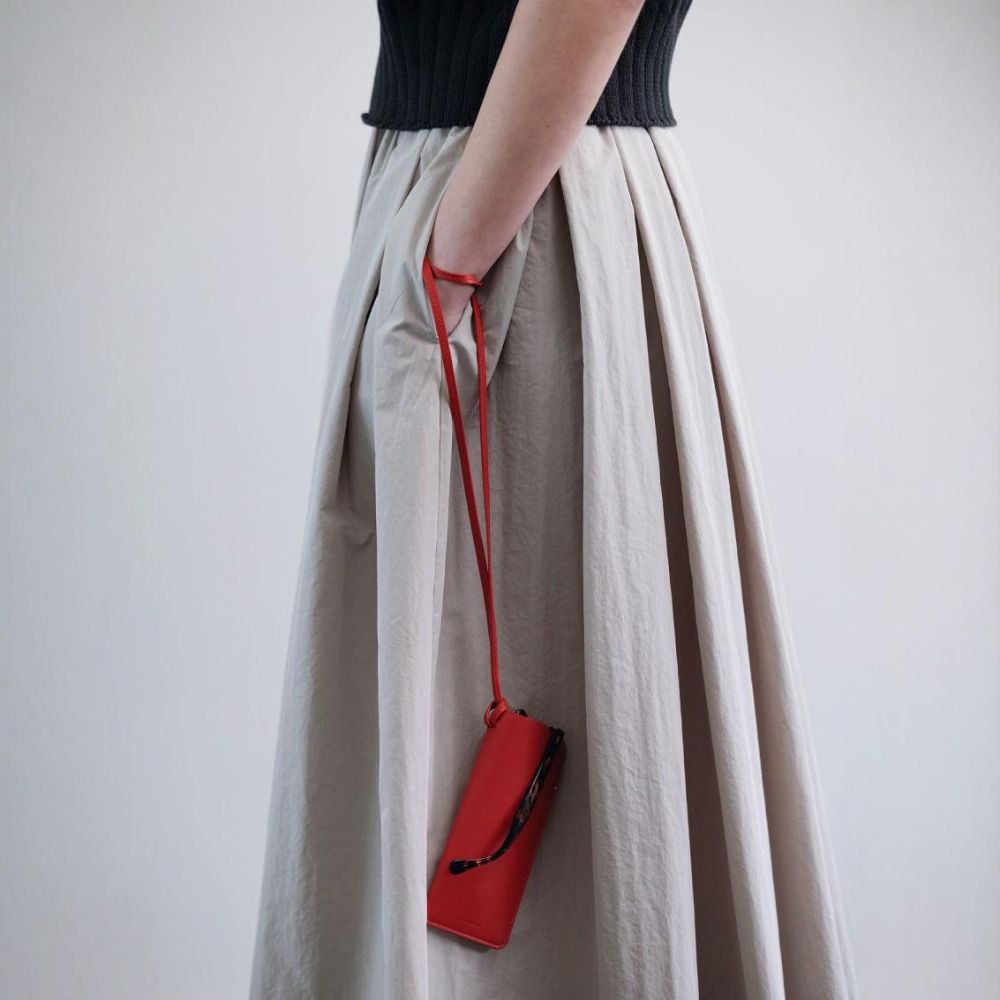 SDFBN สไตล์เกาหลีแบบ ถุงเก็บแว่นตาห้อยคอ มัลติฟังก์ชั่นการใช้งาน โซ่ ...