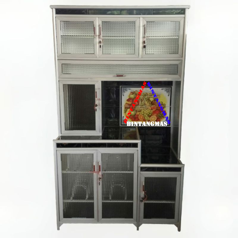 RAK PIRING 7 PINTU PLUS LACI | Lazada Indonesia