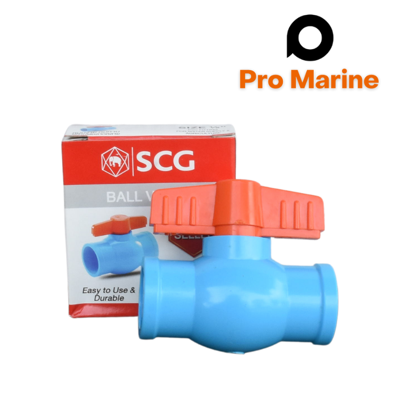 บอลวาล์วพีวีซี ตราช้าง 1/2 นิ้ว (18 มม.) SCG PVC Ball Valve | Lazada.co.th