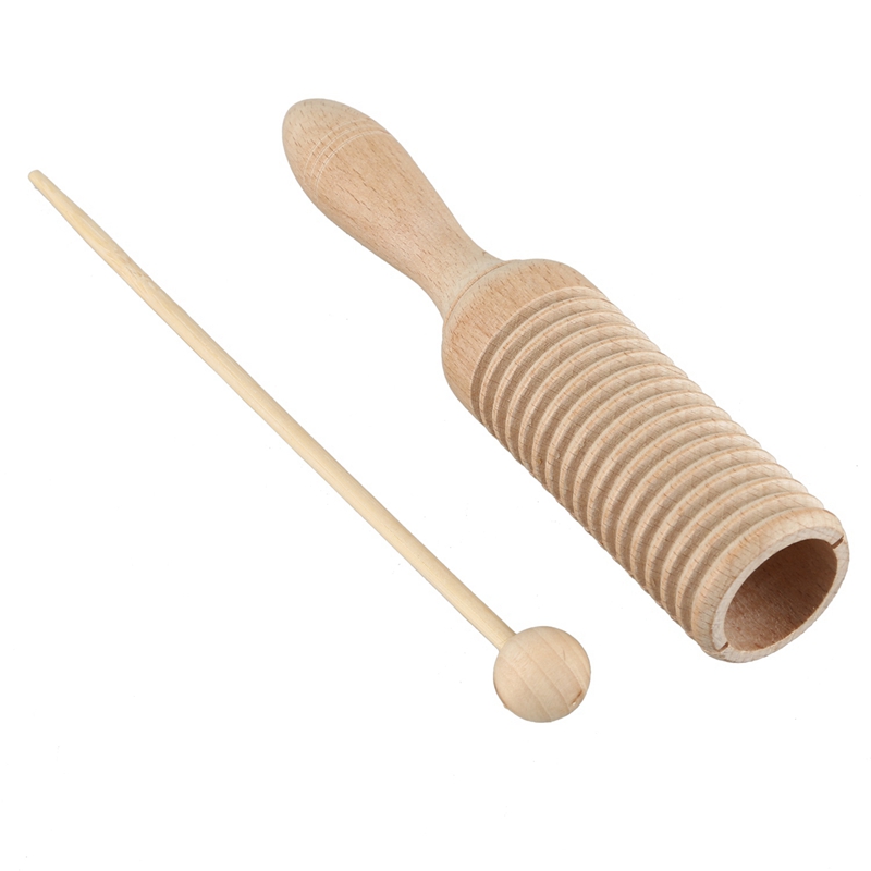 Kid Children Musical Toy Wooden Crow Sounder Percussion Instrument ...