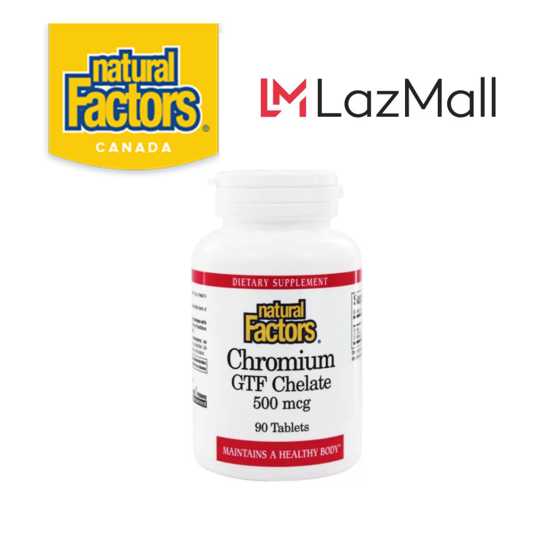 Natural Factors Chromium GTF Chelate, 500 mcg, 90 Tablets | Lazada PH