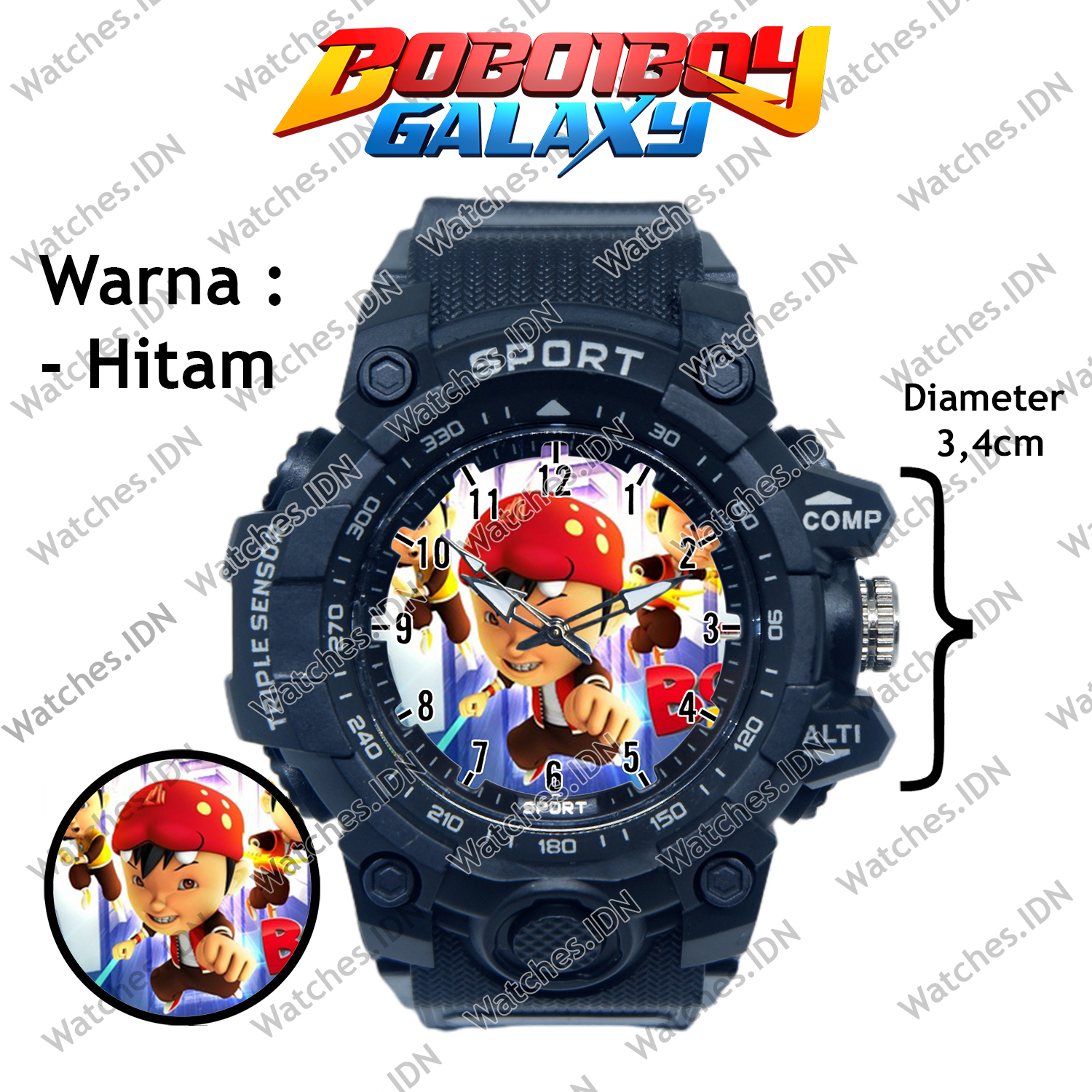 Jam Tangan Sport Anak Laki Laki Boboiboy Anti Air | Lazada Indonesia