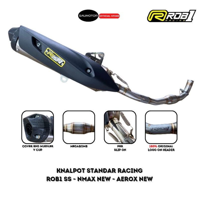 ROB1 Knalpot Nmax Aerox New 2020 2024 Aerox old 2015-2019 Standar ...