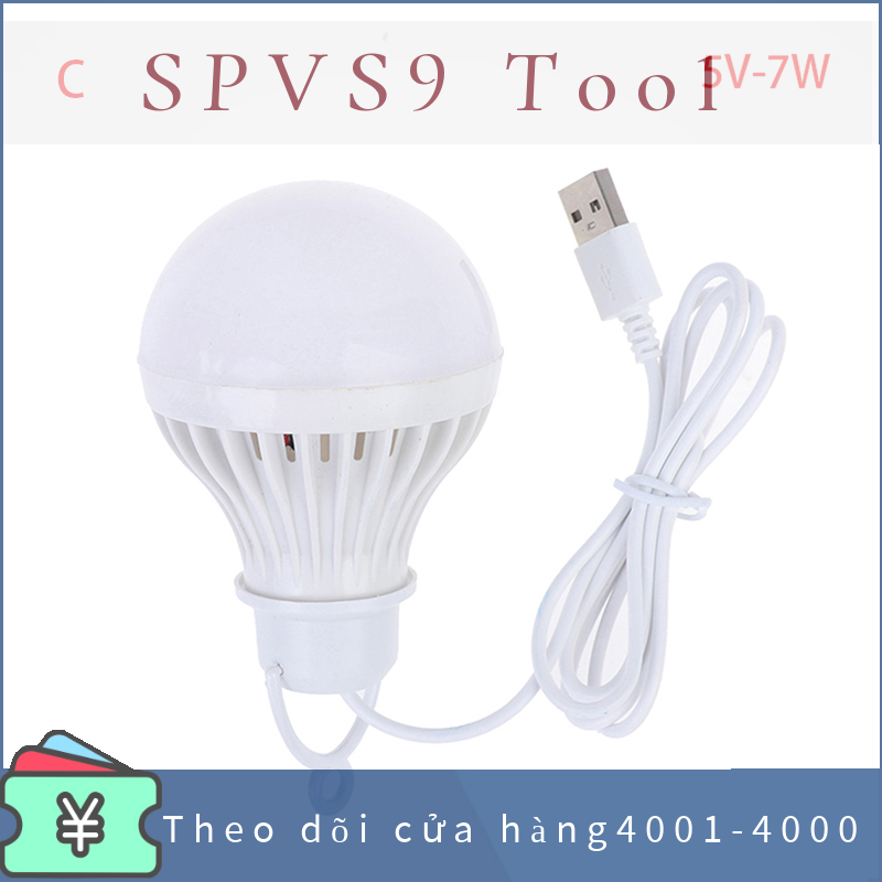 SPVS9 Bóng đèn USB 5V 3W-12W Đèn LED cầm tay để đi bộ cắm trại lều du ...
