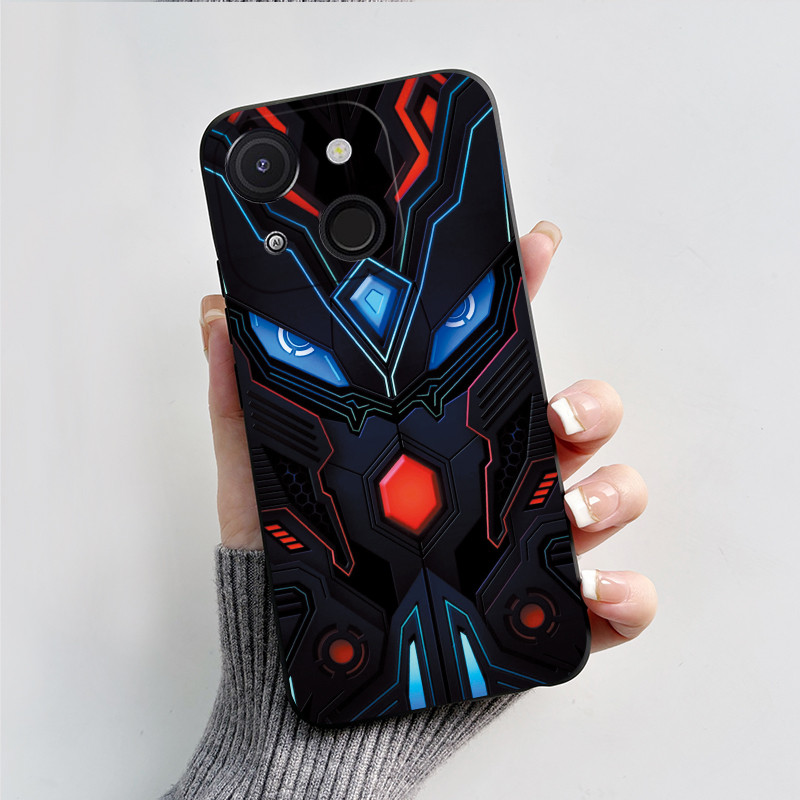 Itel A50C เคสดีไซน์ใหม่ซิลิโคนผิวแมตต์2024เคสโทรศัพท์มือถือเกมสีดำสุดฮอ ...