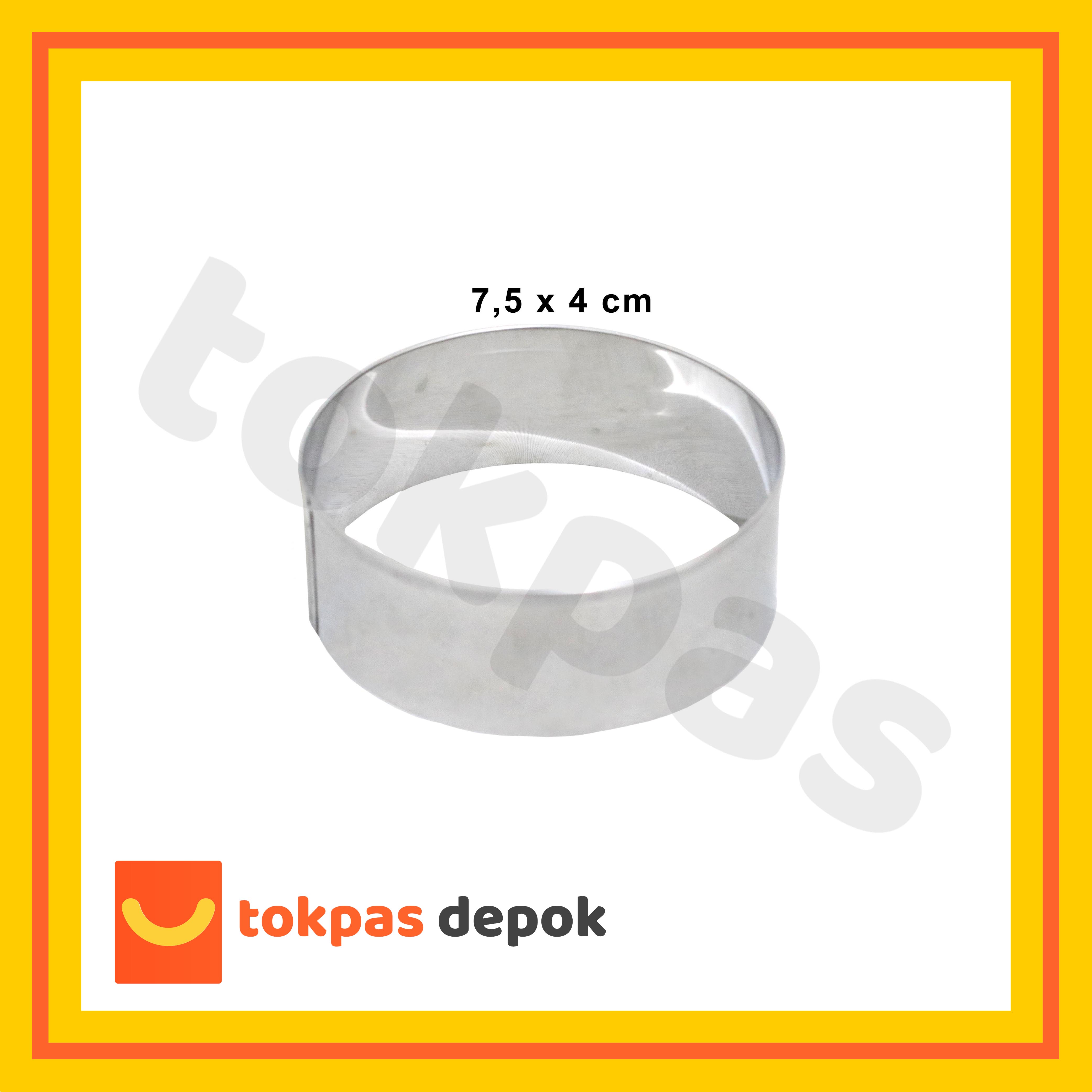 Ring Burger / Ring Roti / Ring Cutter Bulat Cetakan Kue Stainless ...